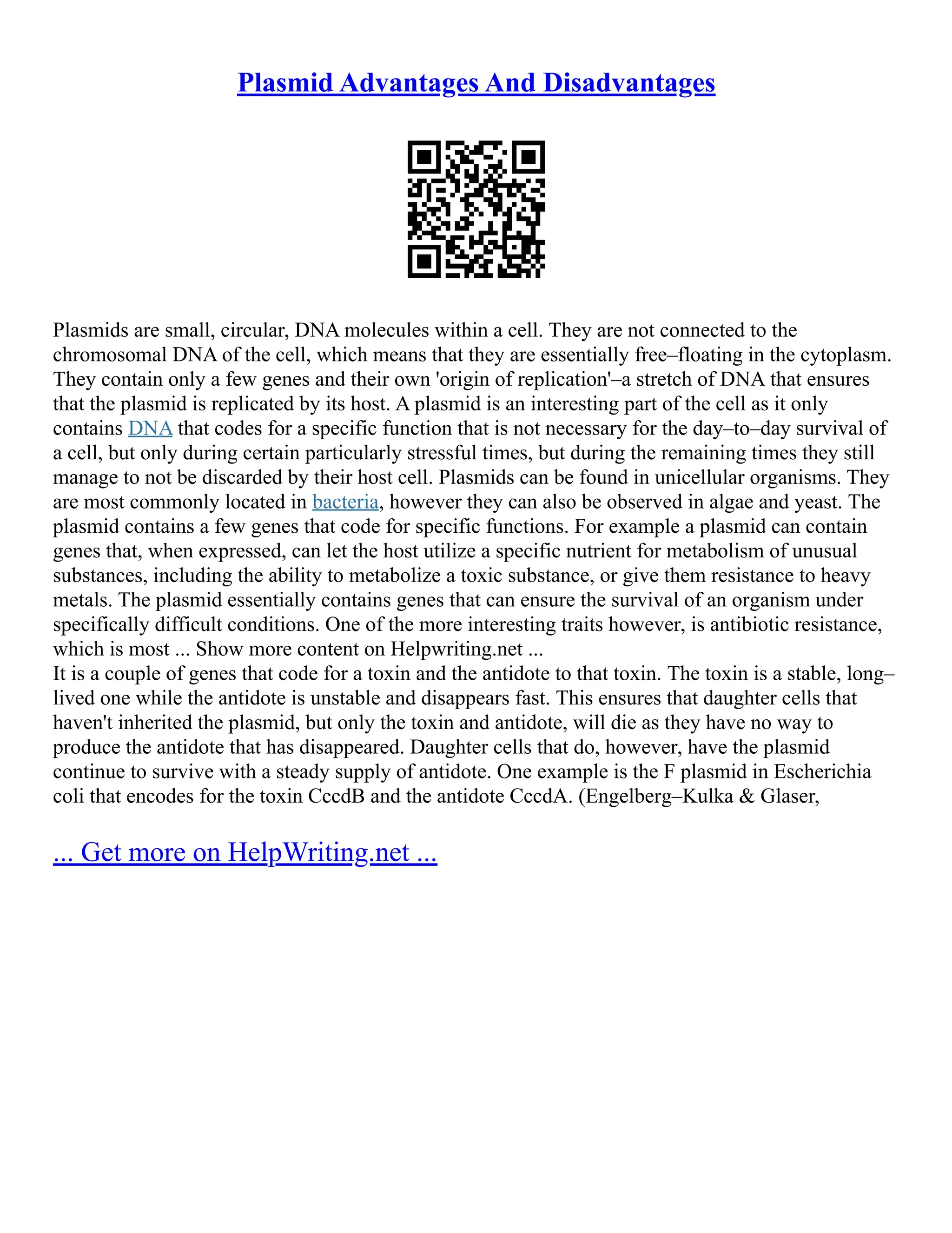Pglo Plasmid Experiment | PDF