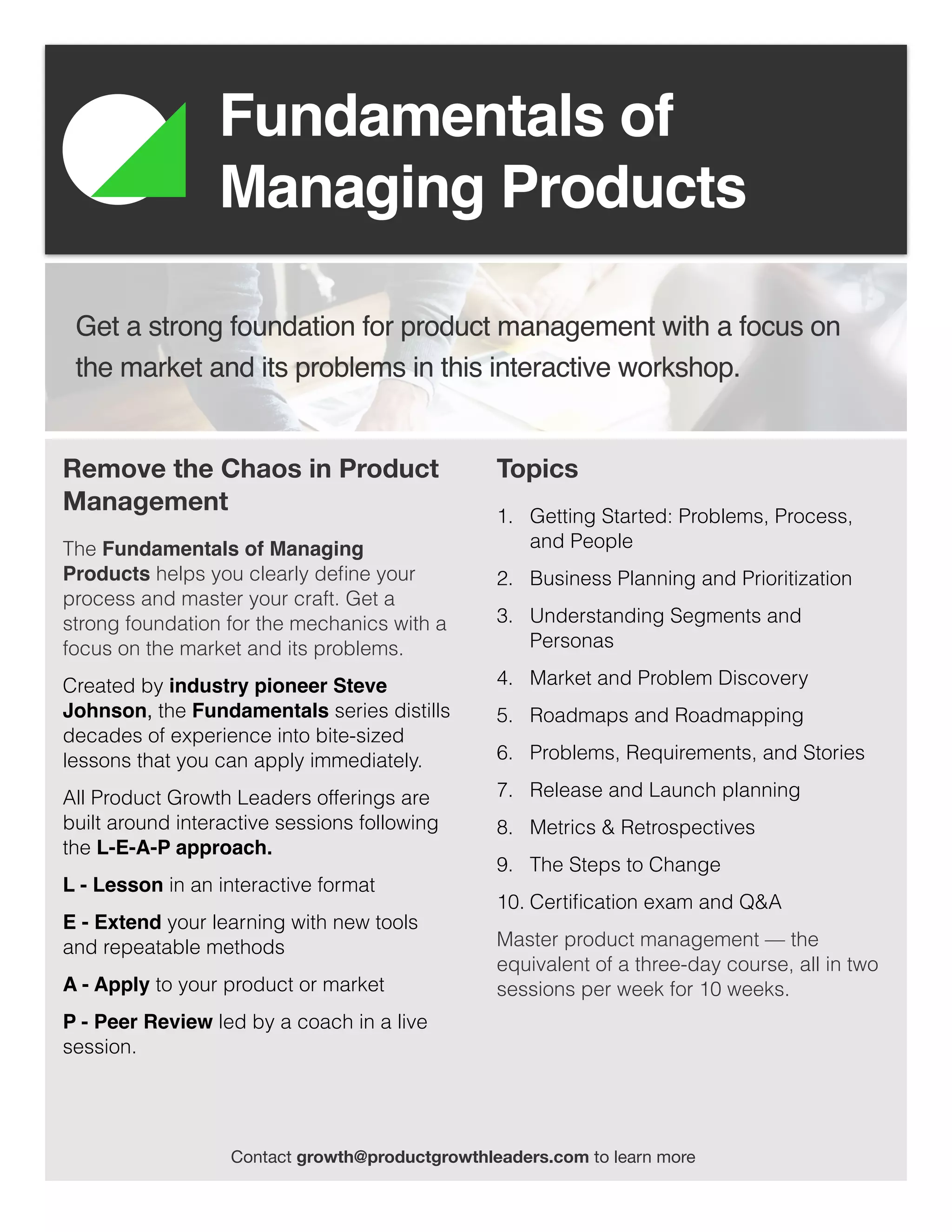 Product Management Fundamentals | PDF