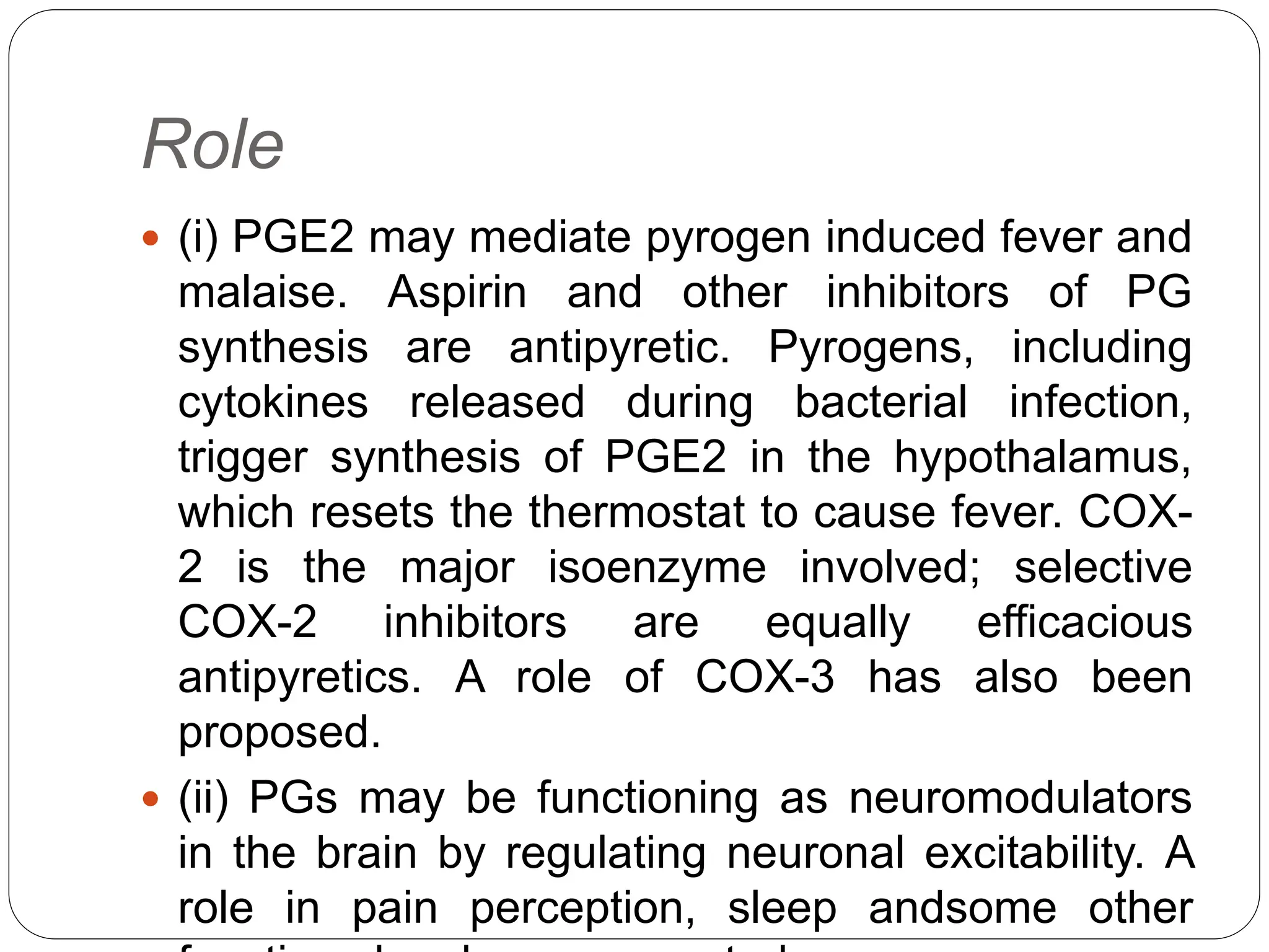 Pharmacology of Prostaglandins, Thromboxanes and Leukotrienes | PPTX