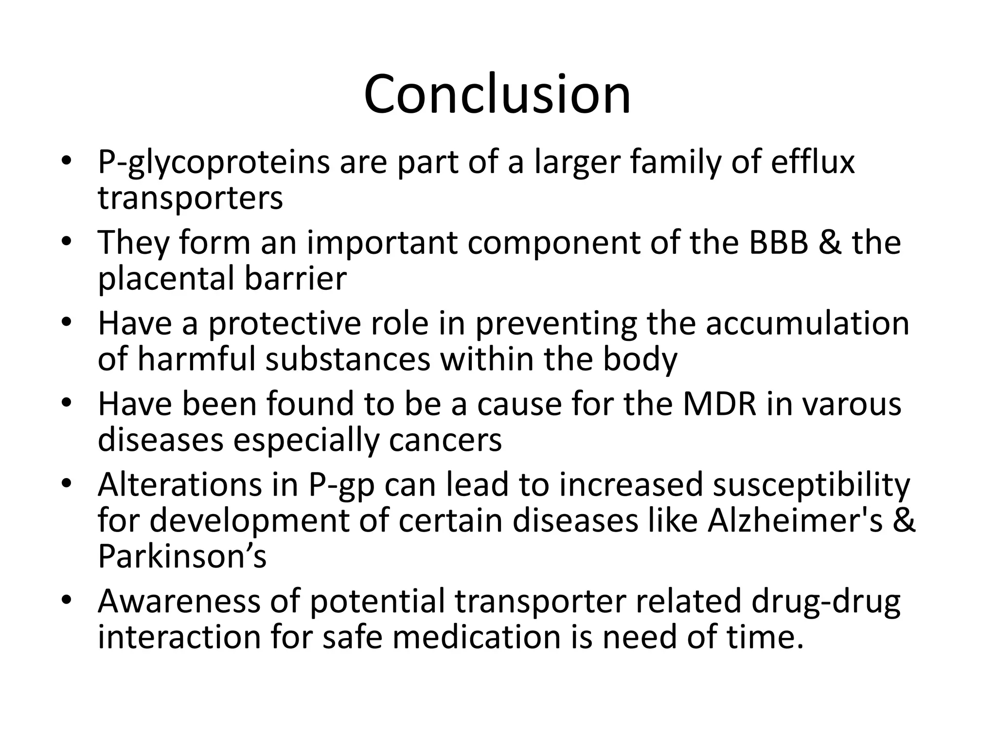 P- glycoproteins | PPTX