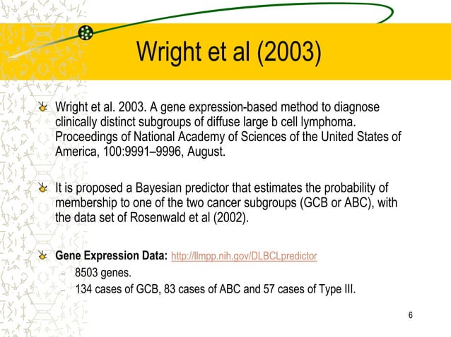 Application of a Selective Gaussian Naïve Bayes Model for Diffuse-Large ...
