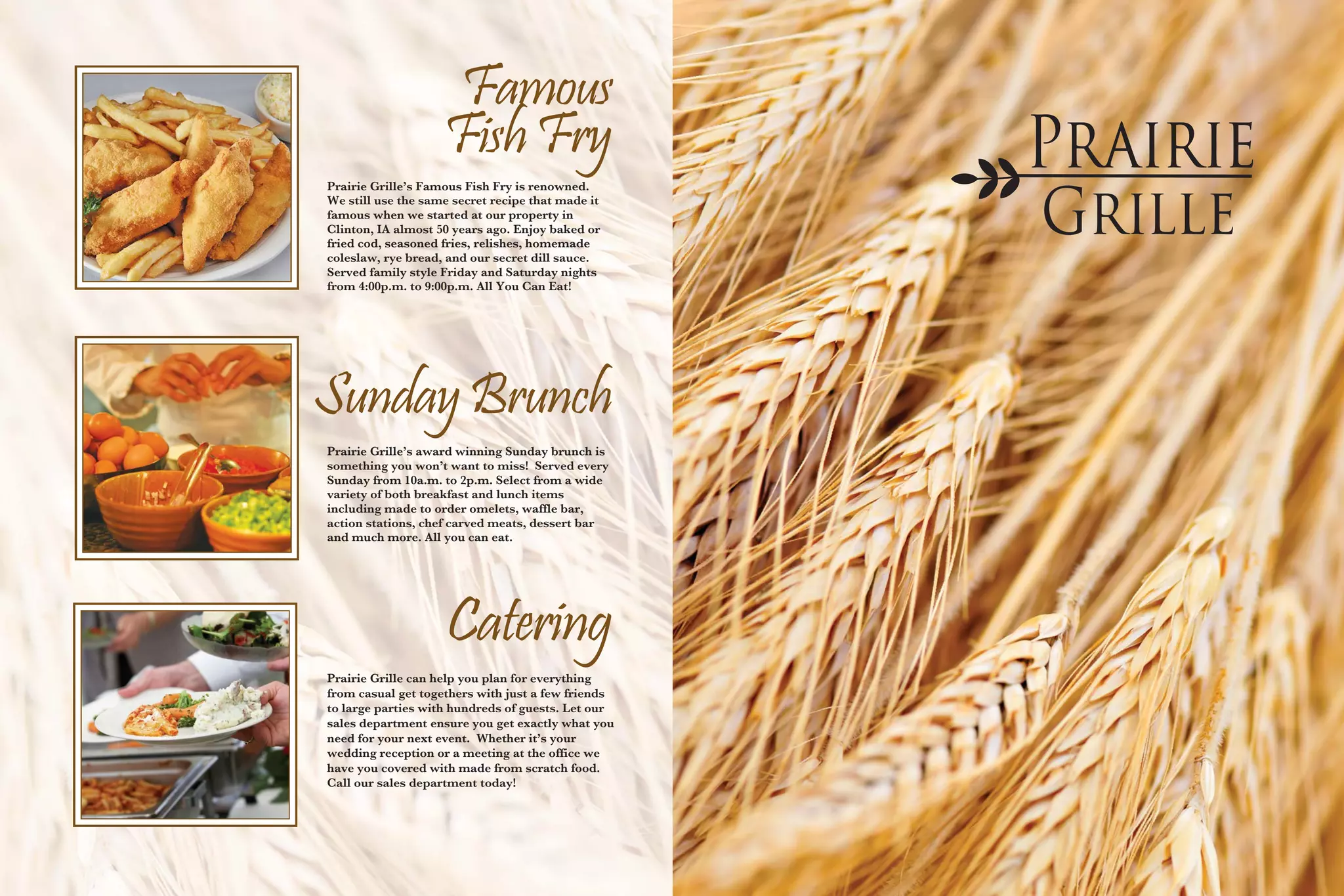 Prairie Grille Menu 2014 | PDF | Bars & Restaurants | Attractions