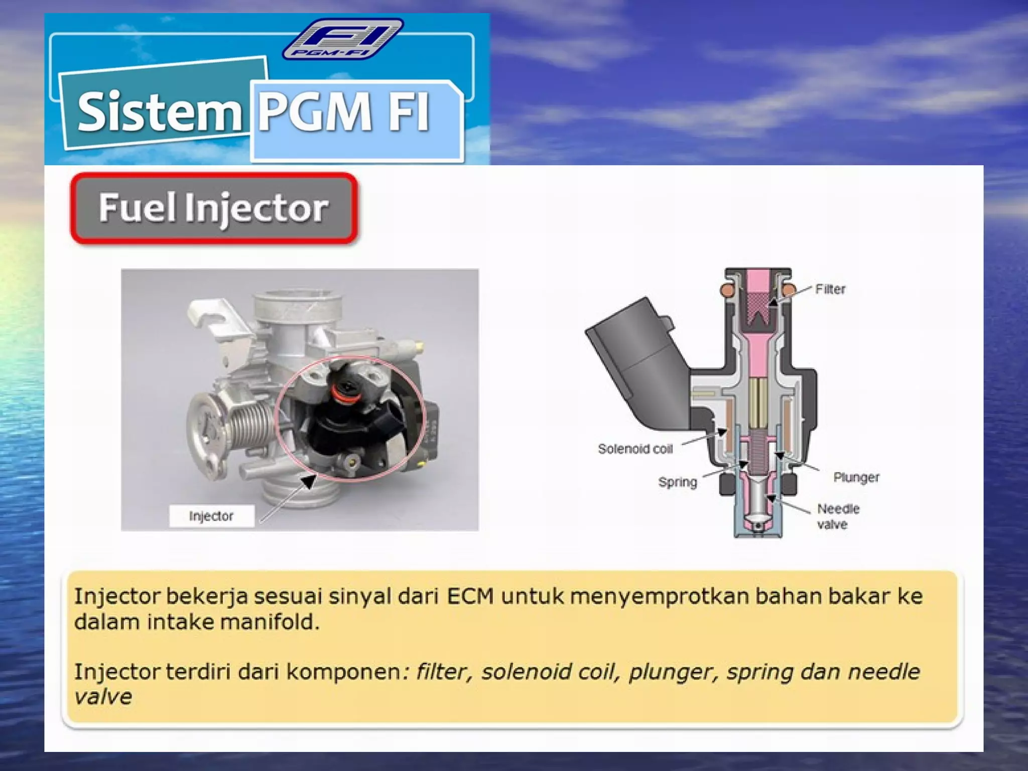 PGM FI (Programmed Fuel Injection) | PPT
