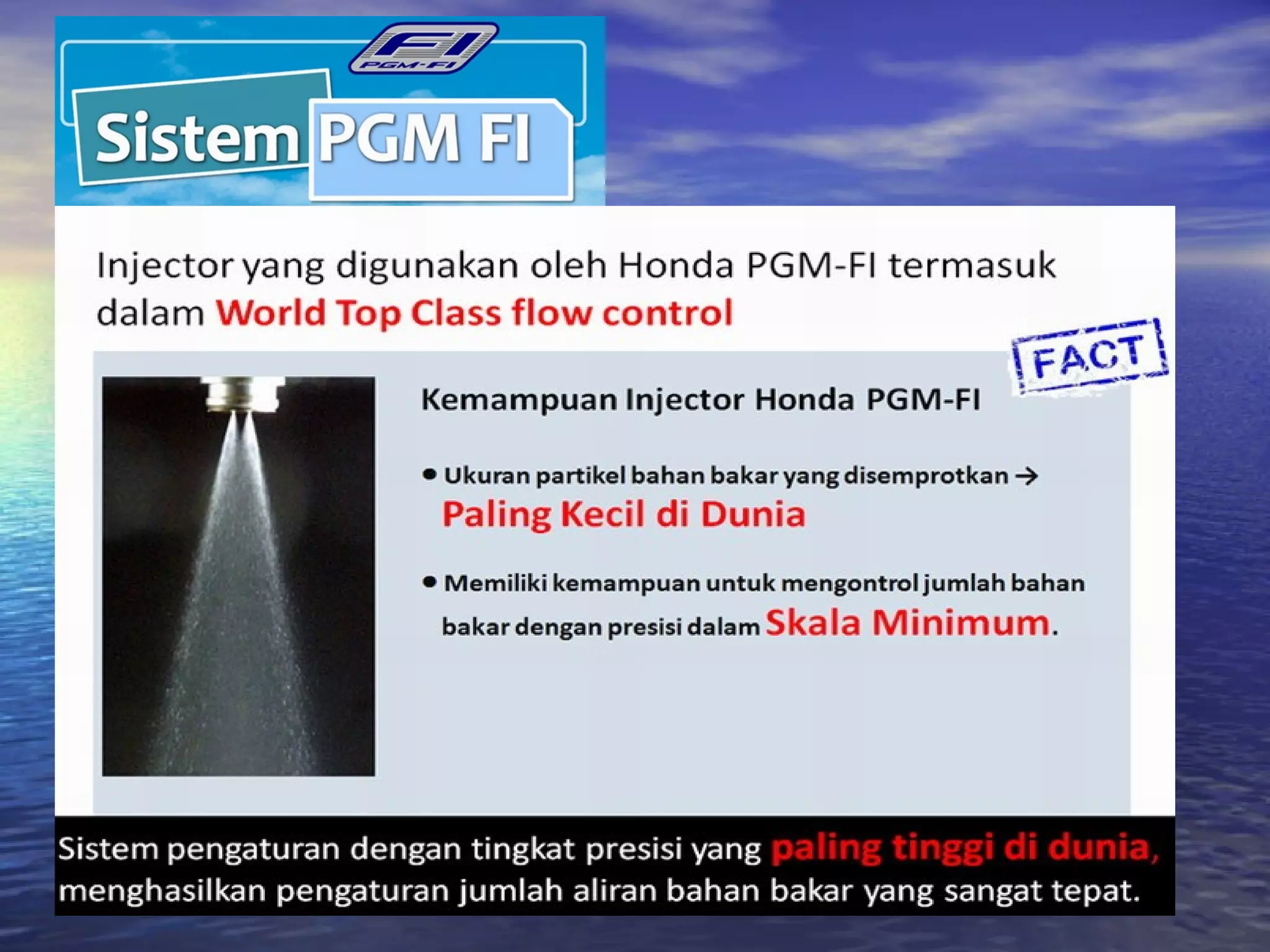 PGM FI (Programmed Fuel Injection) | PPT