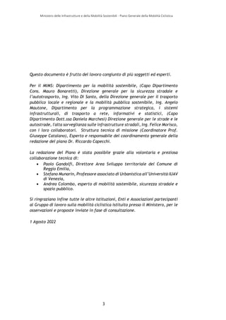 Piano generale della Mobilità Ciclistica 2022-2024 | PDF