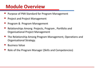 PgMP - Introduction to Program Management | PDF