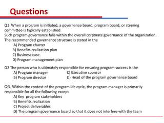 PgMP 02 - Program Performance Domainv1 | PDF