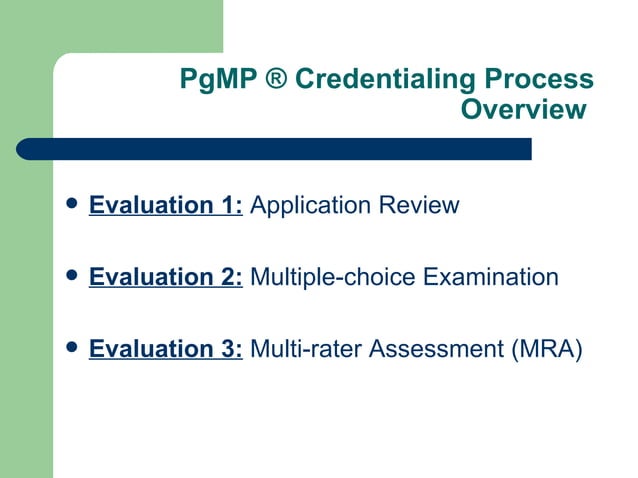 My experience on the PgMP Application (1/3) | PPT