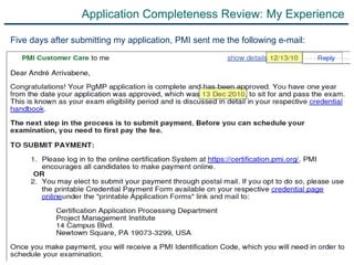 PgMP Application Completeness Review and Audit Process (2/3) | PPT