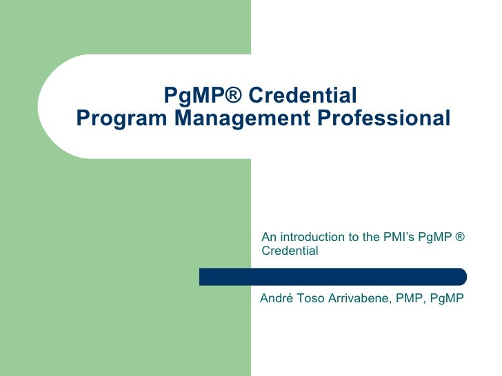 PgMP Application Completeness Review and Audit Process (2/3)