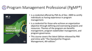 Pgmp Course Training Material Slides Powerpoint Presentation | Ppt