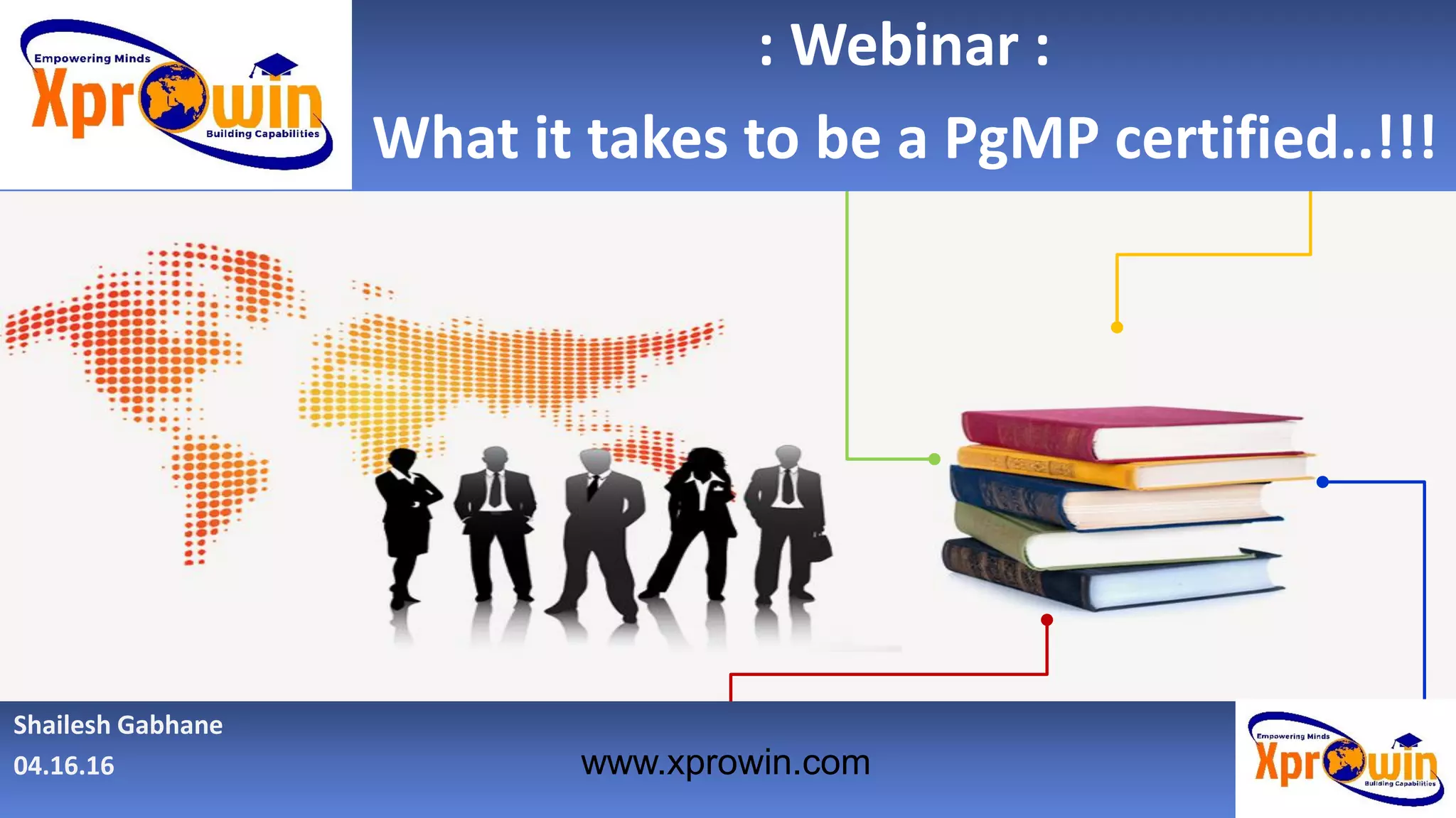 PgMP journey strategy guide | PPT