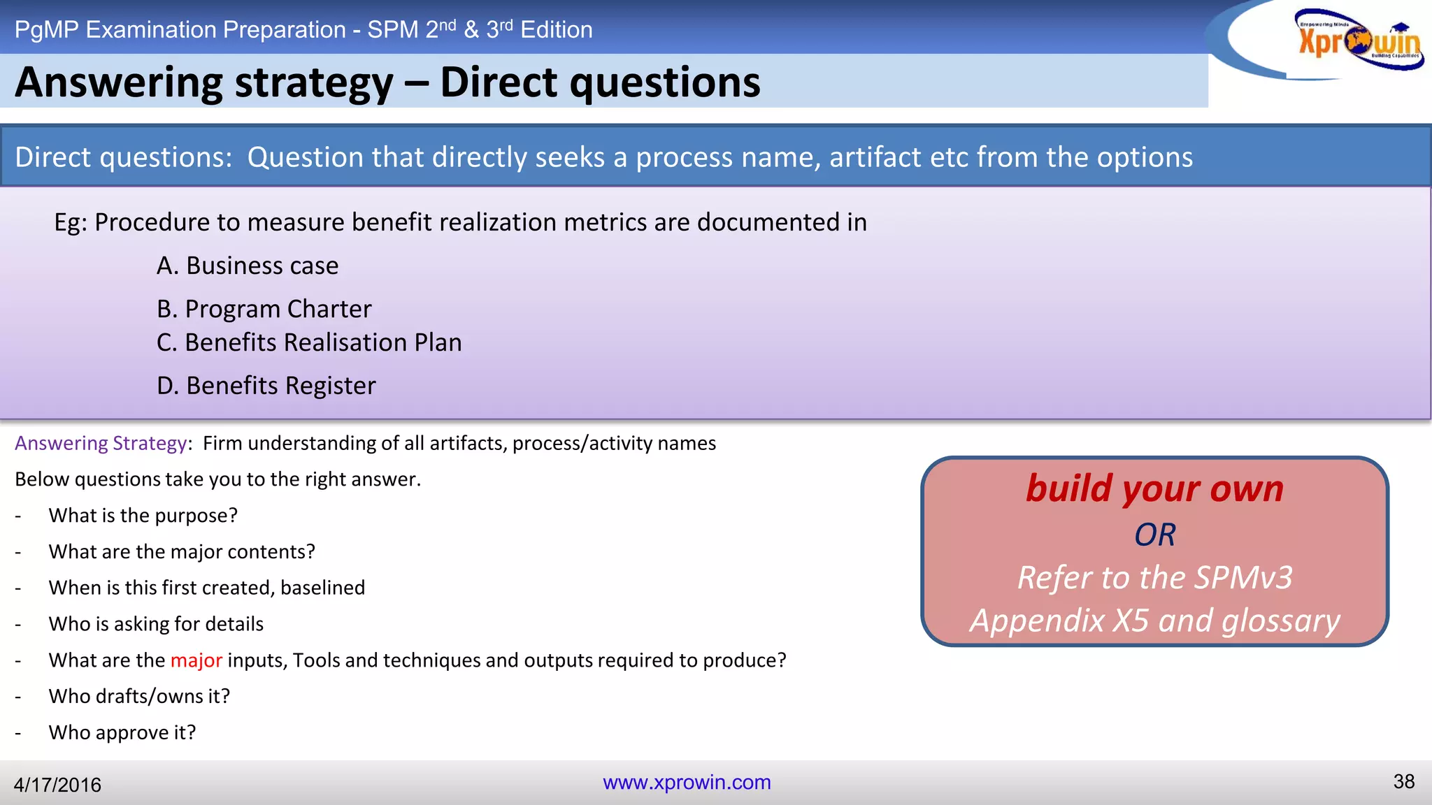 PgMP journey strategy guide | PDF