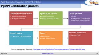 PgMP journey strategy guide | PDF
