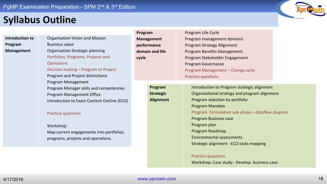 PgMP journey strategy guide | PPT
