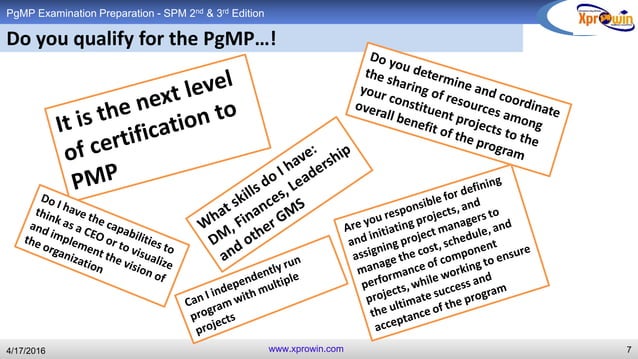 PgMP journey strategy guide | PPT