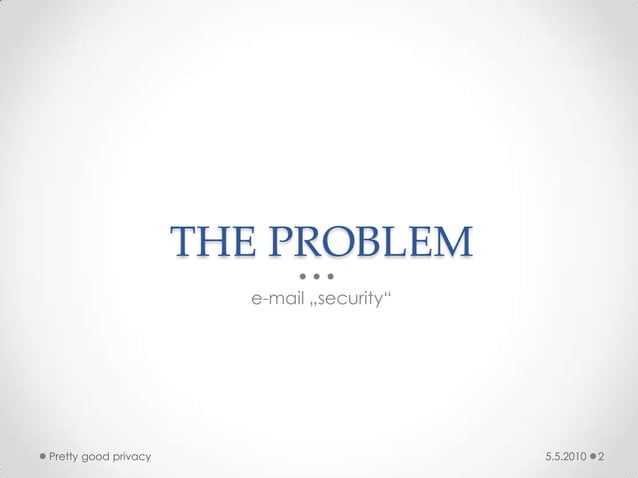 Pretty good privacy | PPTX | Email | Internet