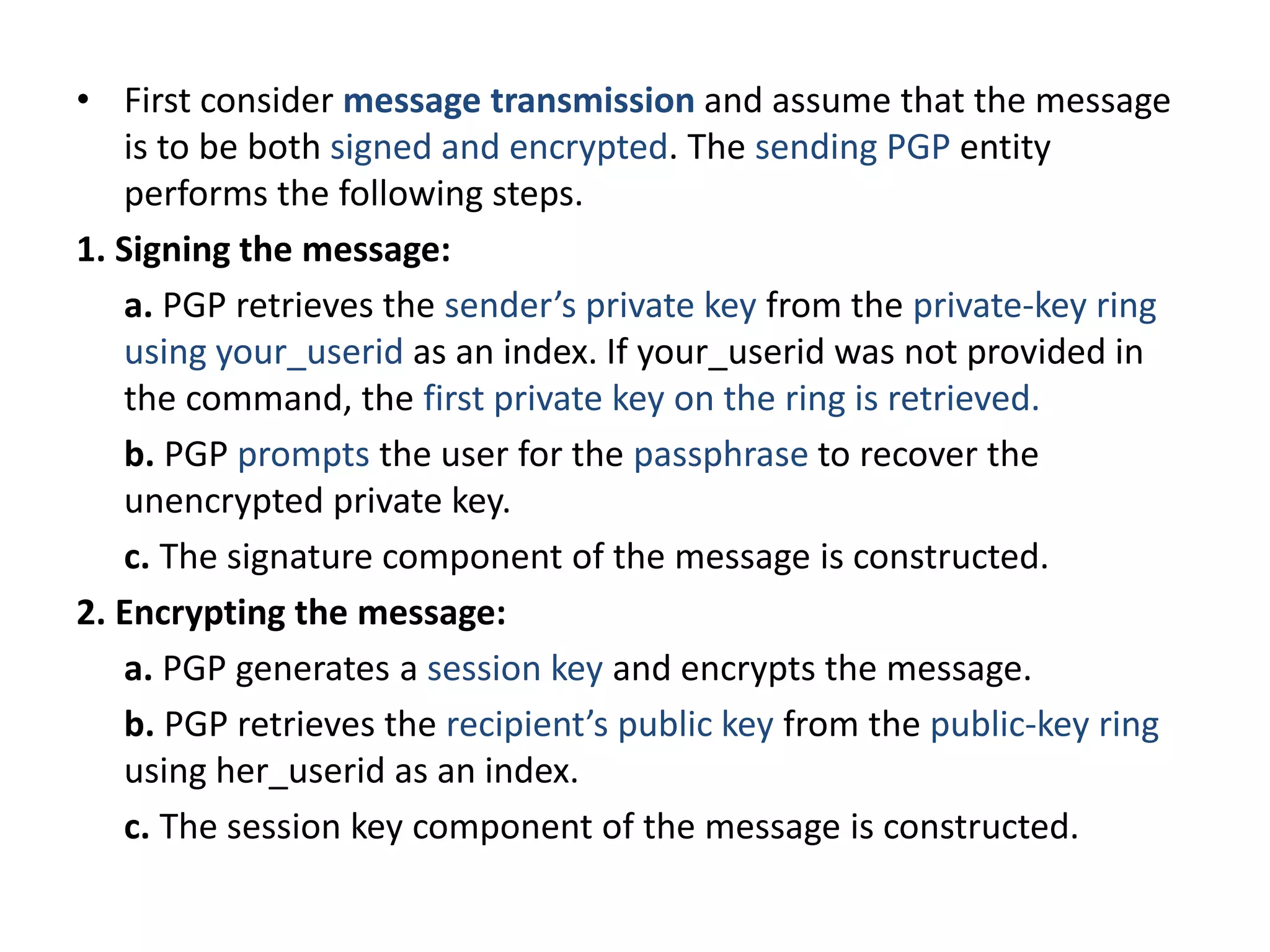 Pgp pretty good privacy | PPTX