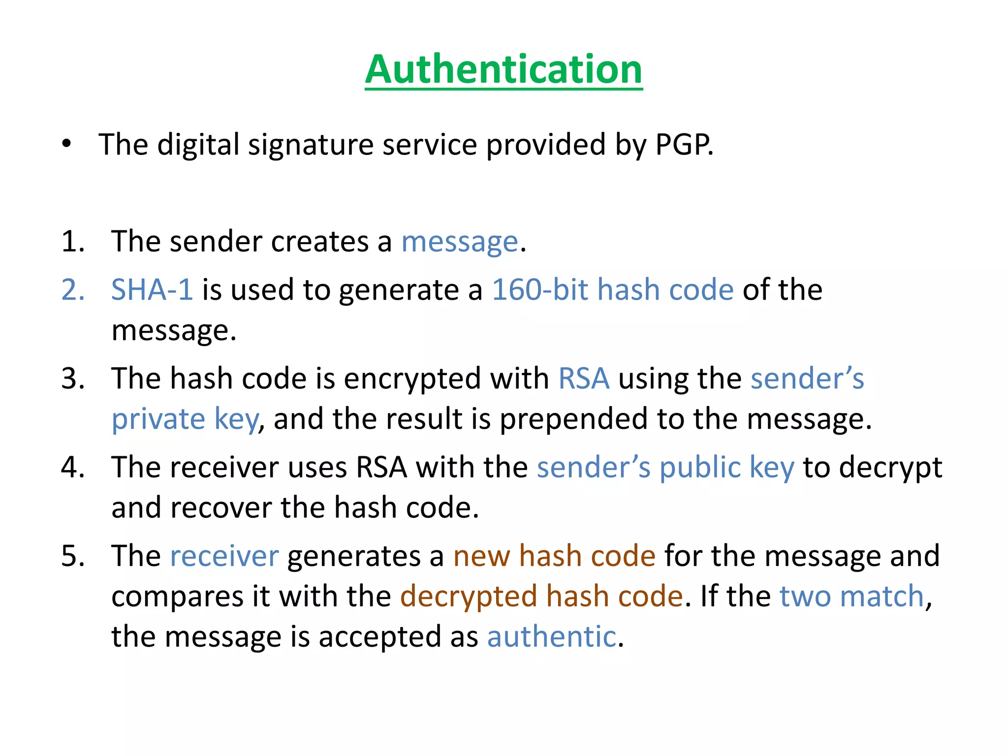 Pgp pretty good privacy | PPTX
