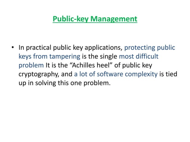 Pgp pretty good privacy | PPTX | Email | Internet