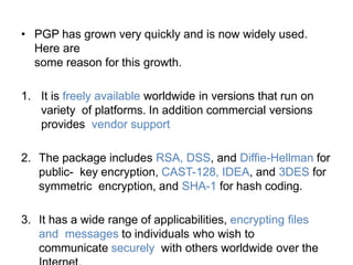 Pgp1 | PPTX | Email | Internet
