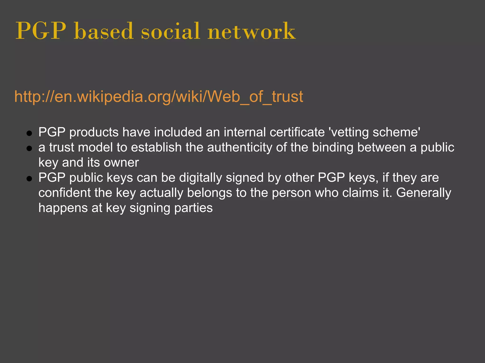 PGP based social network | PDF