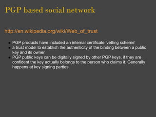 PGP based social network | PDF