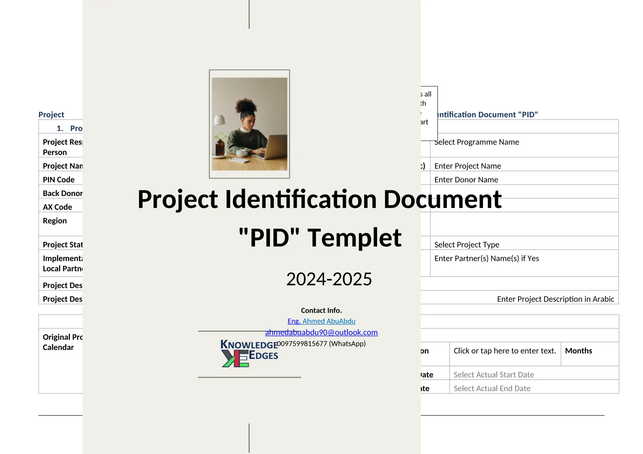 Project Identification Document (PID) | وثيقة تحديد المشرع | DOCX