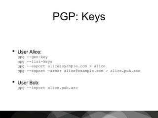 Introduction to Cryptography & PGP | PPTX
