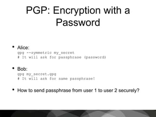 Introduction to Cryptography & PGP | PPTX
