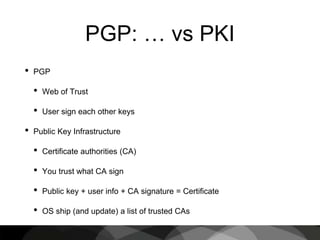 Introduction to Cryptography & PGP | PPTX