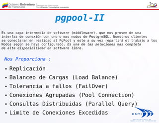 Alta Disponibilidad con PgPool-II | PDF