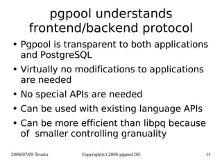 pgpool: Features and Development | PDF