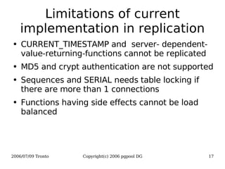 pgpool: Features and Development | PDF
