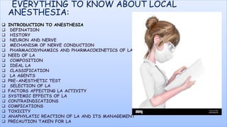 PG PPT LOCAL ANESTHESIA_011219.pptx for science | PPT