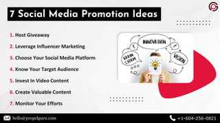 Social Media Promotion Done Right: 7 Tips | PPT