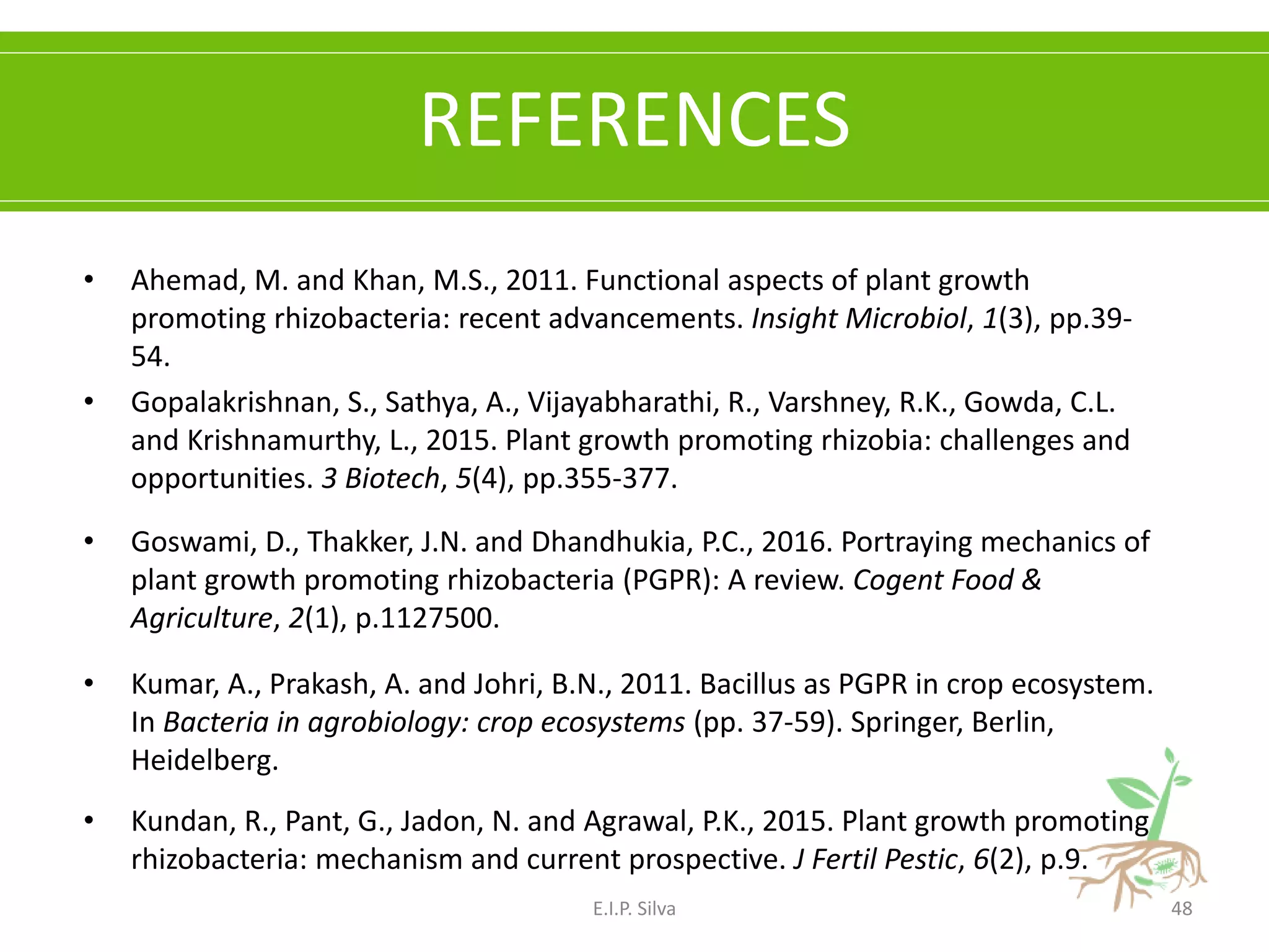 PGPR - Plant Growth Promoting Rhizobacteria | PDF