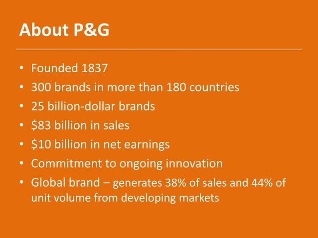 Procter and Gamble Financial Report | PPTX
