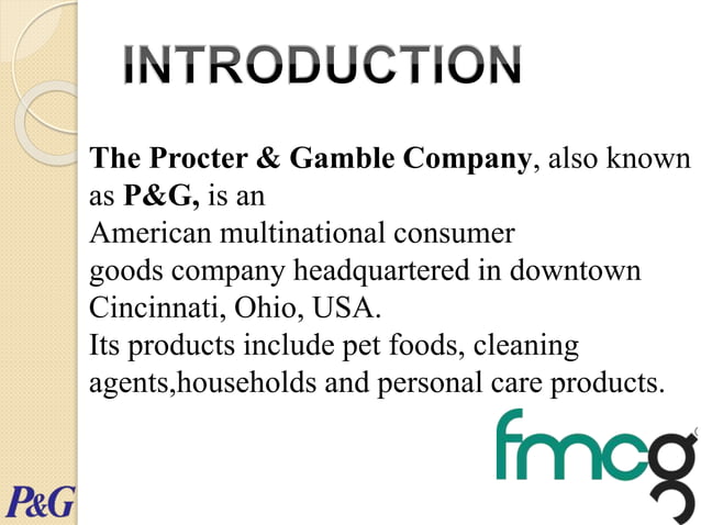 P&G Presentation | PPT
