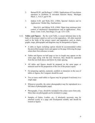 Pg project format | DOC