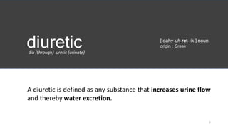 Physiology of Diuretic Action | PPTX