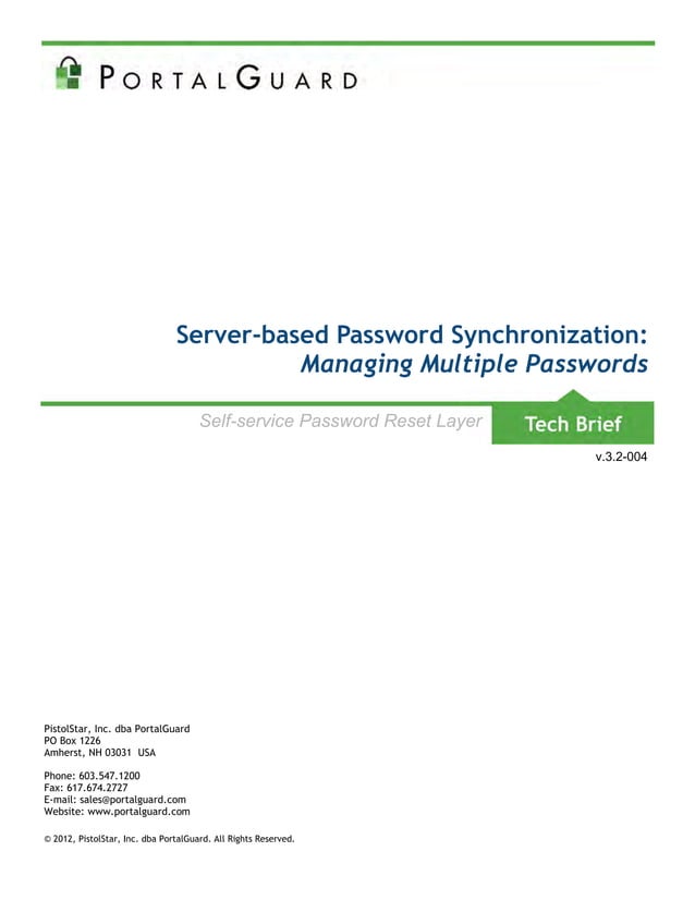 Sever Based Password Synchronization Managing Multiple Passwords Pdf