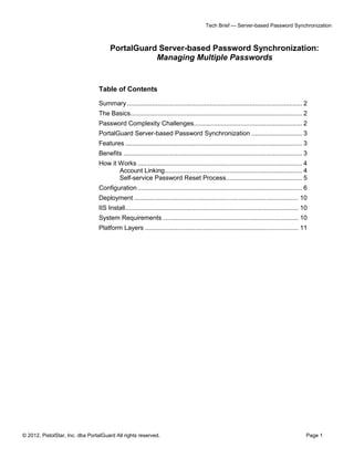 Sever-based Password Synchronization: Managing Multiple Passwords | PDF