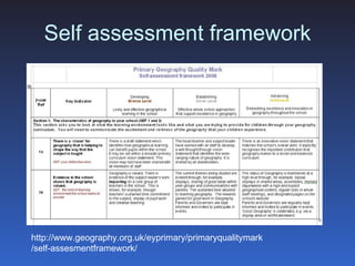 The PGQM: Supporting Quality Geography | PPT