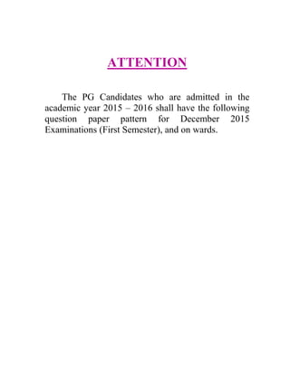 Pg question paper_format | PDF