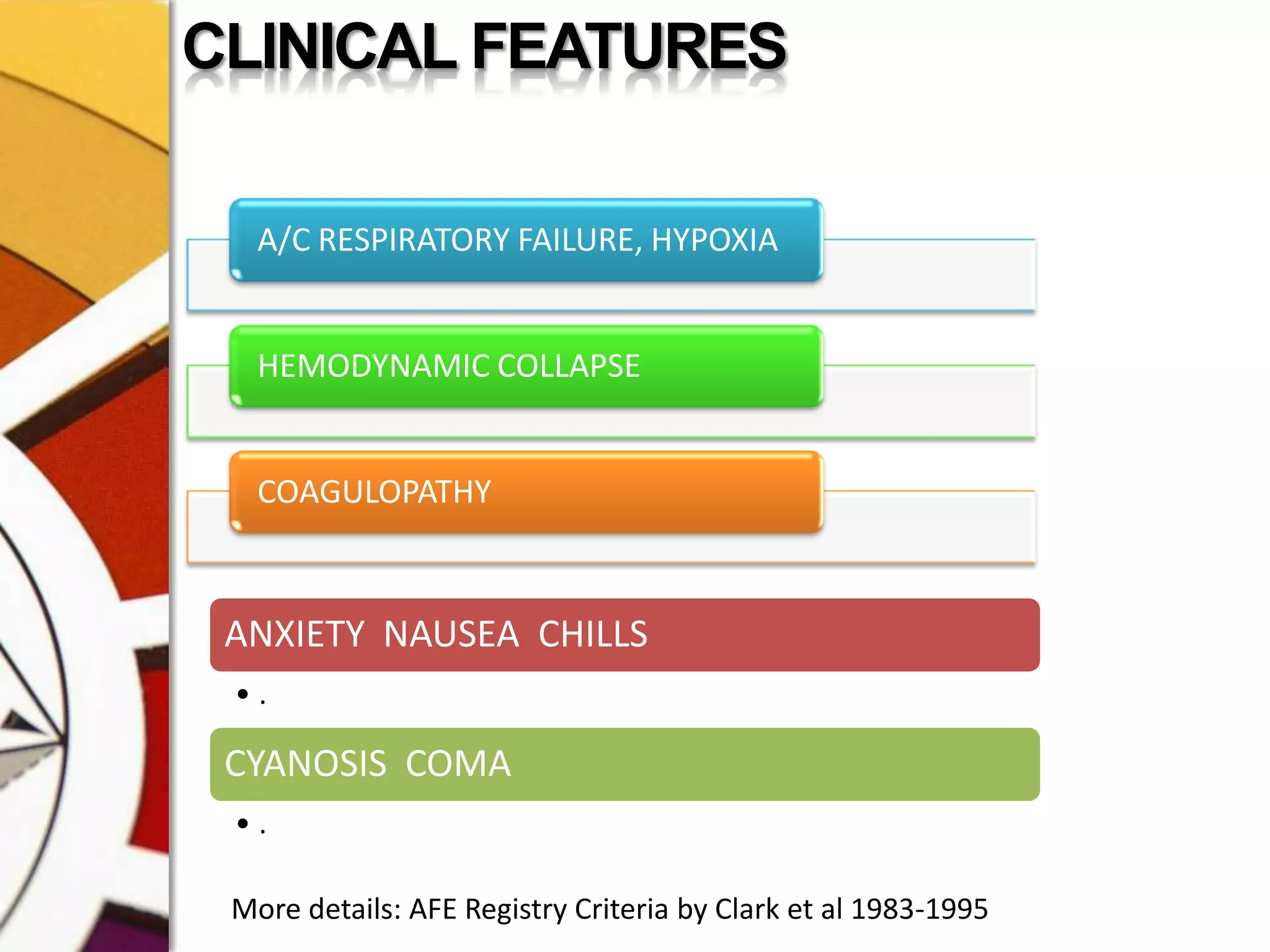 MATERNAL COLLAPSE DUE TO EMBOLISM | PPTX