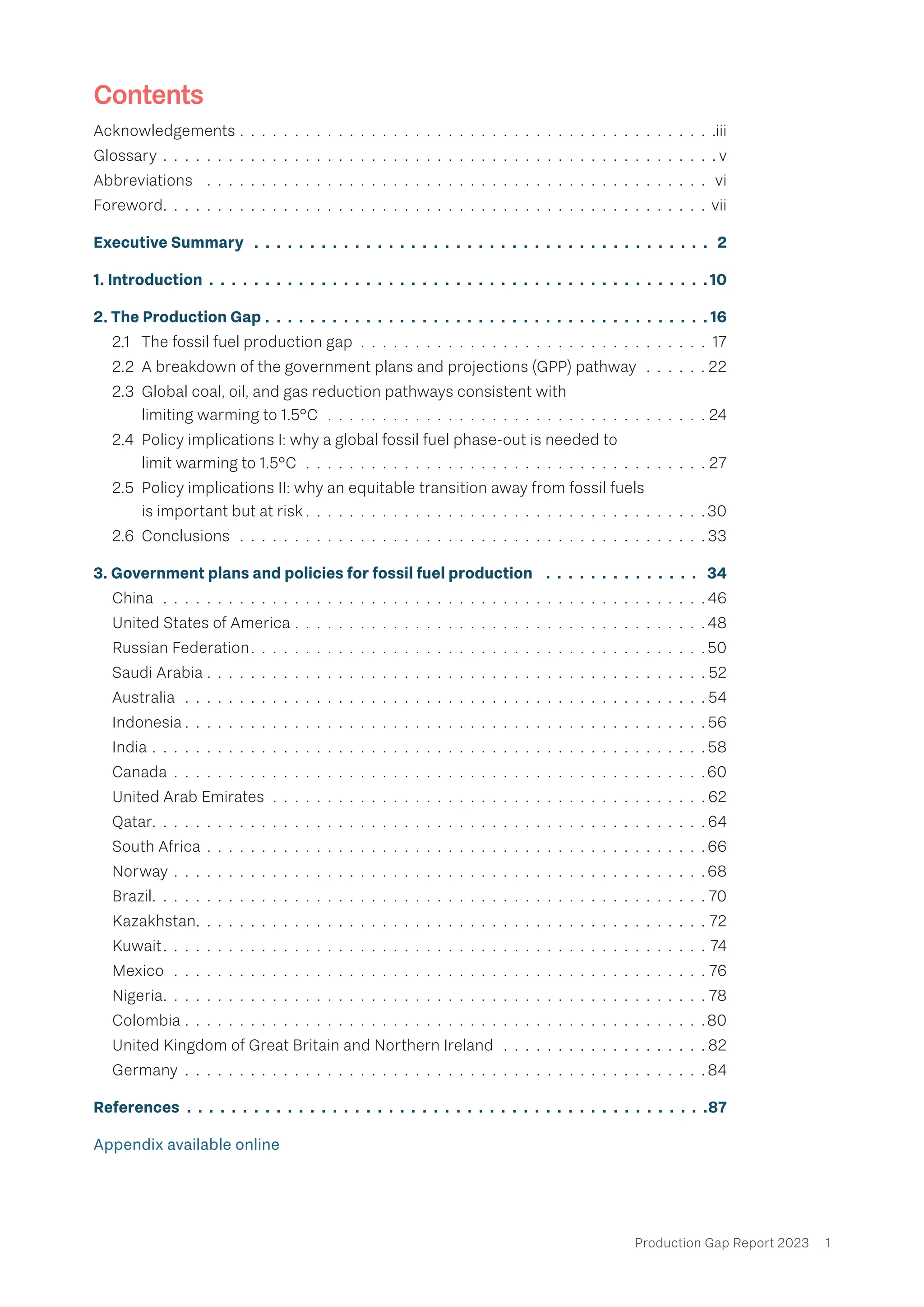UNEP Publication: Production Gap Report 2023 | PDF