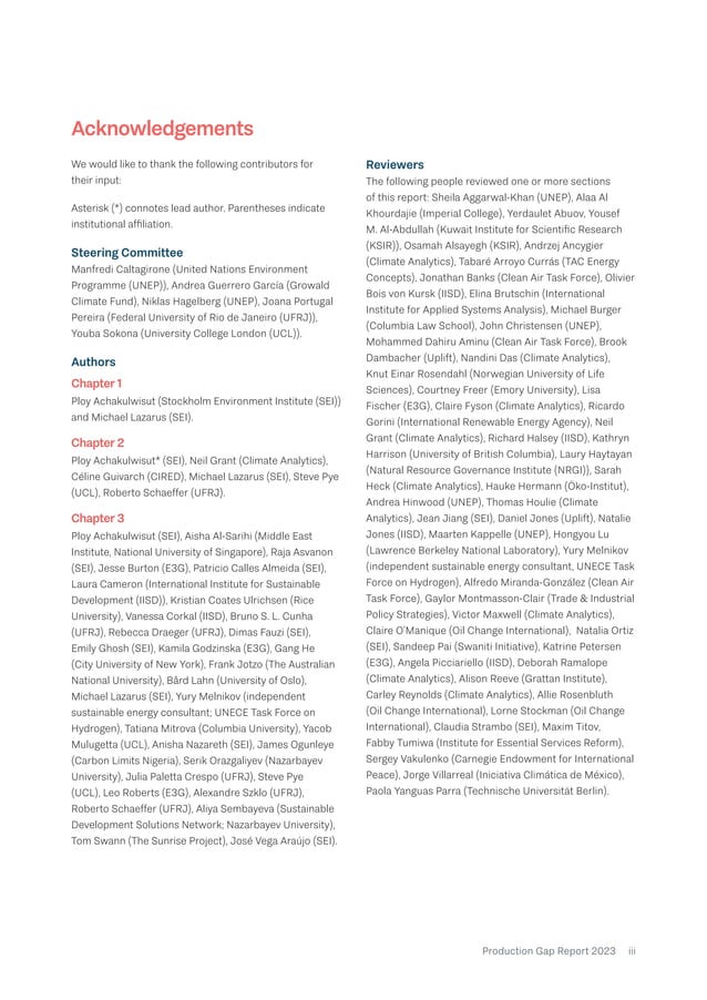 UNEP Publication: Production Gap Report 2023 | PDF
