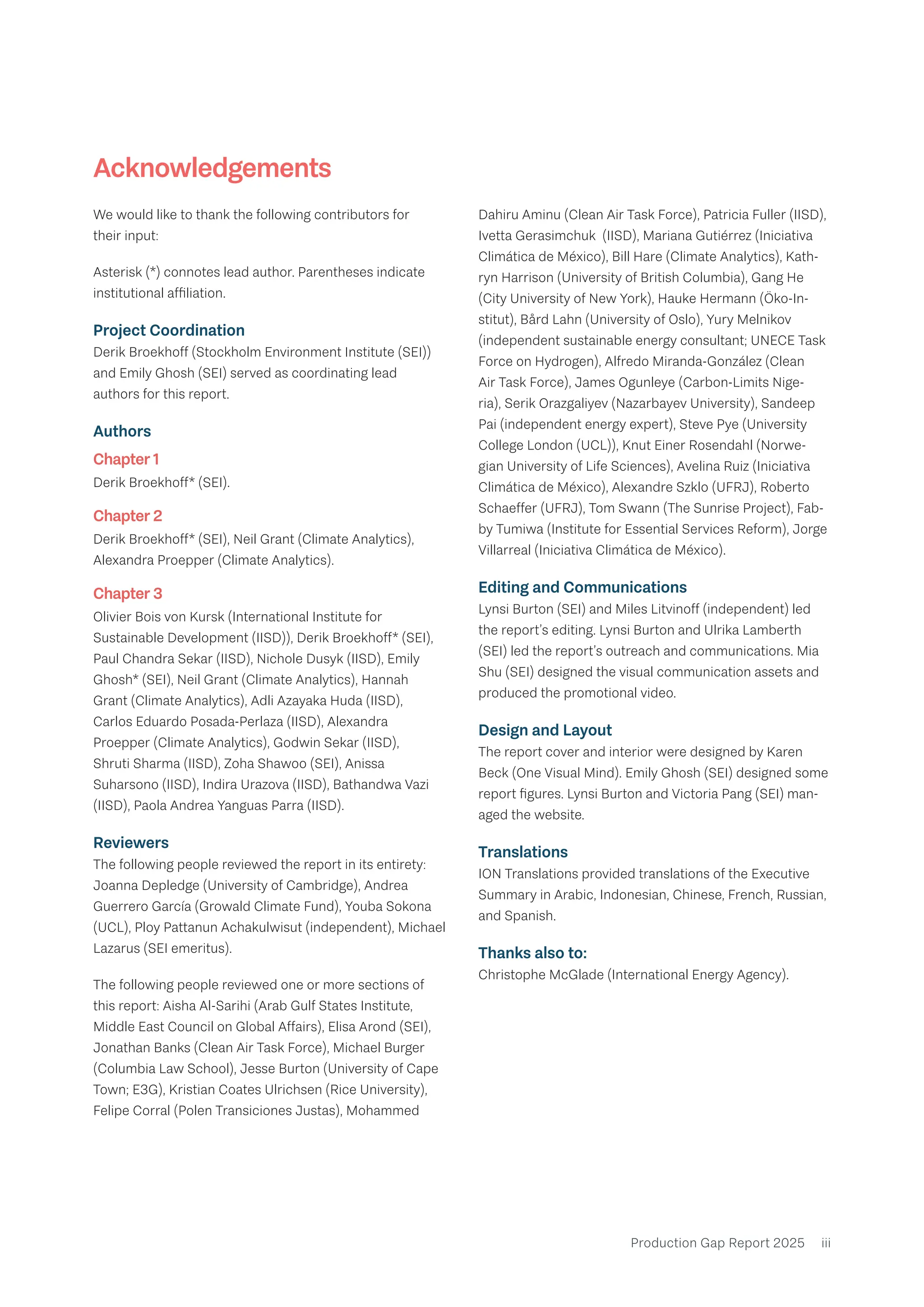 SEI: The Production Gap Report 2025- Full Version | PDF