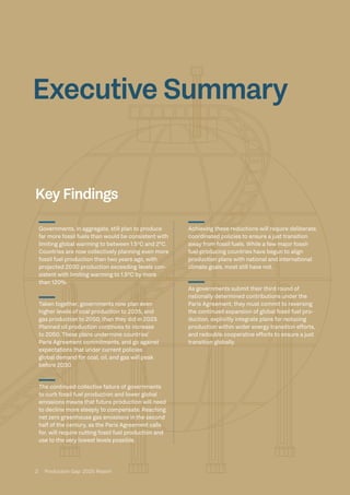 SEI: The Production Gap Report 2025- Full Version | PDF